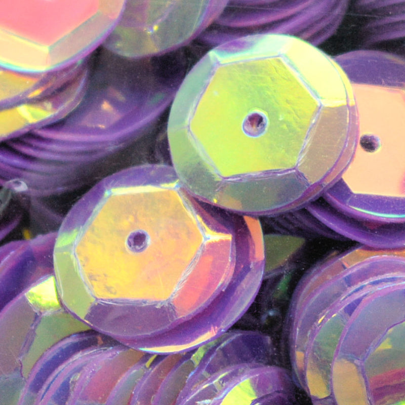 10mm Slightly Cupped Crystal Opaque Plum Dandy 100 Grams – Cartwright's ...